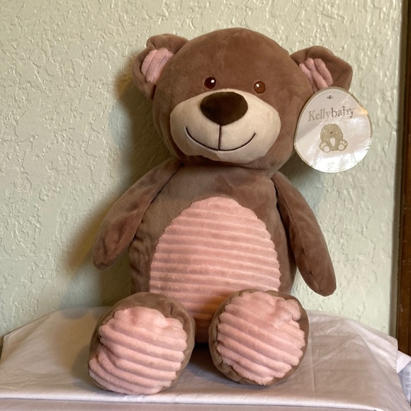 Kellytoy | Toys | Kellytoy Stuffed Brownpink Rattle Huggable Texture ...